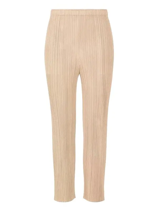 Issey Miyake July Pleated Trousers - Neutrals