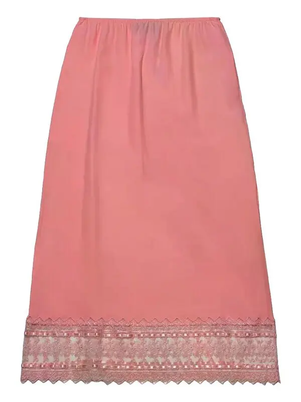 Simone Rocha Lace-trim Midi Skirt - Pink