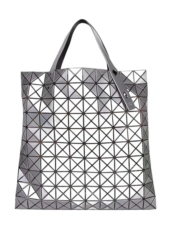 Issey Miyake Geometric Panelled Shoulder Bag - Silver