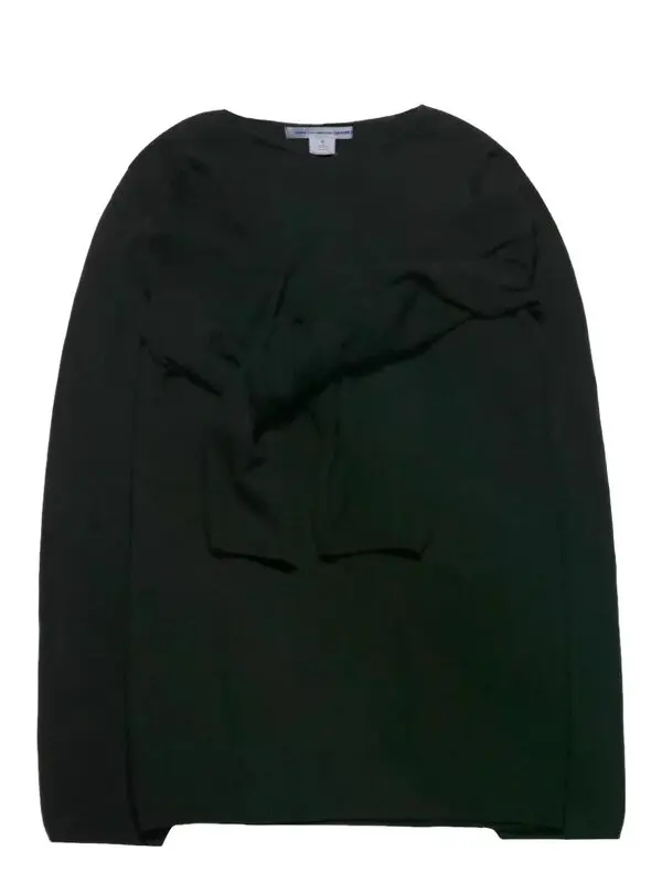 Comme Des Garçons Extra-sleeve Crew-neck Sweater - Black