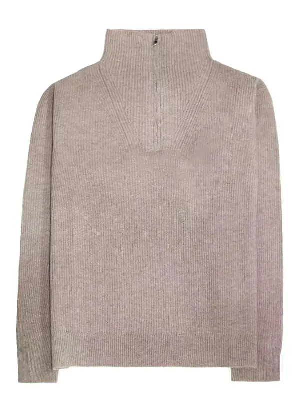 PAURA Helsinki Half-zip Sweater - Neutrals