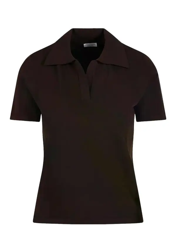ROBERTO COLLINA Collared T-shirt - Brown