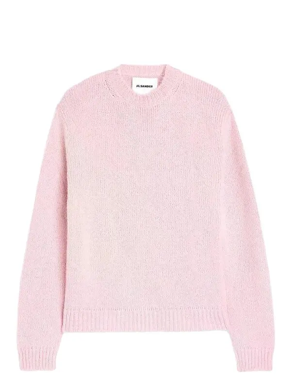JIL SANDER Ribbed Crew-neck Sweater - Pink
