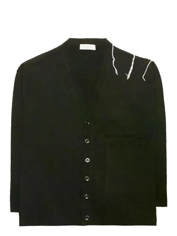 PAURA Patch-pocket Cardigan - Black