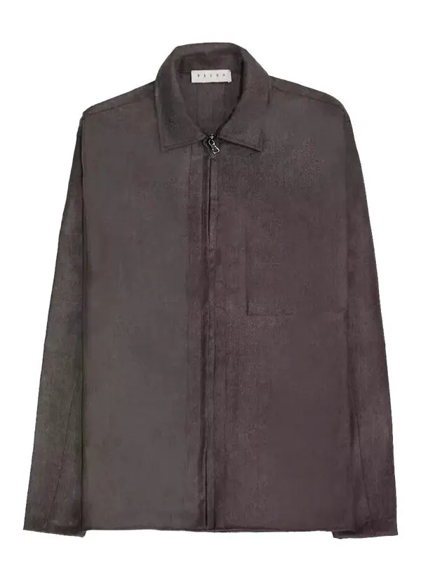 PAURA Zip Shirt Jacket - Brown