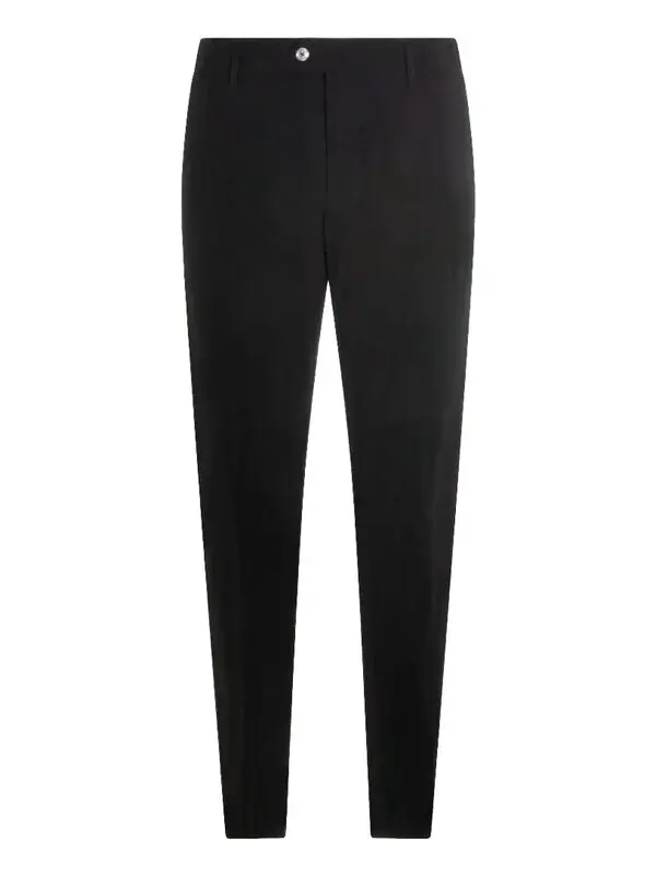 Marco Pescarolo Button Trousers - Black
