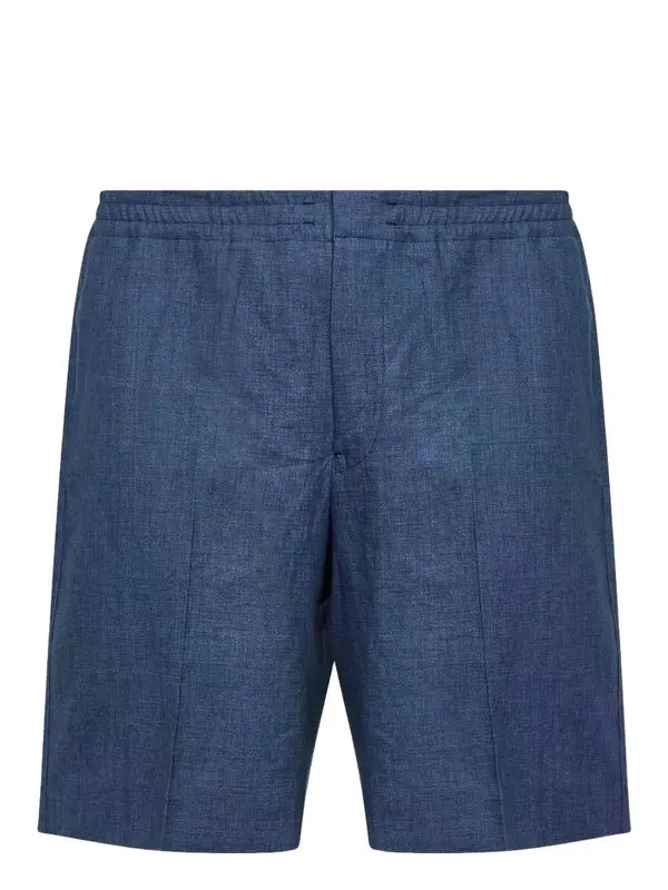 Zegna Elasticated Drawstring Shorts - Blue