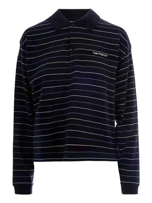 Carhartt Work In Progress Striped Polo - Blue