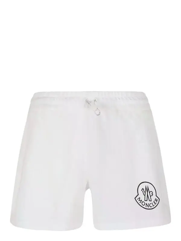 Moncler Logo Track Shorts - White