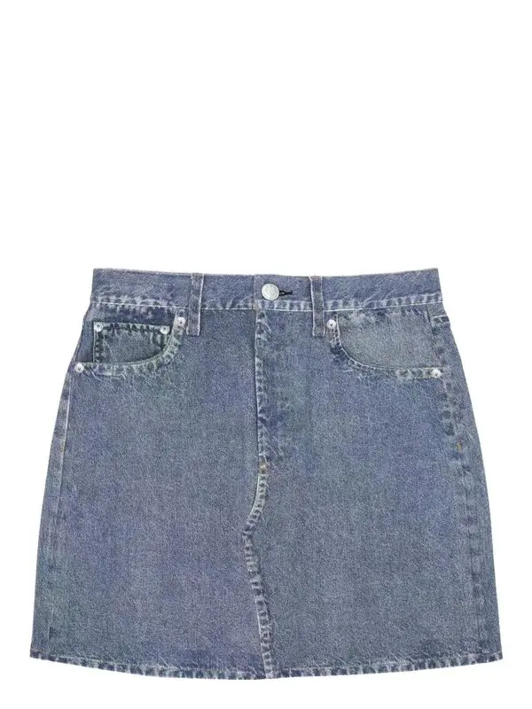 Rag & Bone Pocket Mini Skirt - Blue