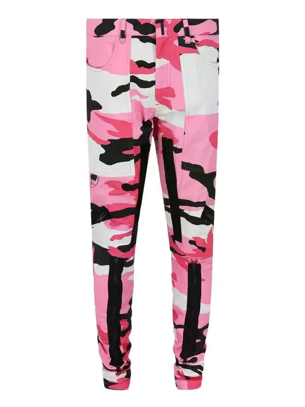 Givenchy Camouflage Zip Trousers - Pink