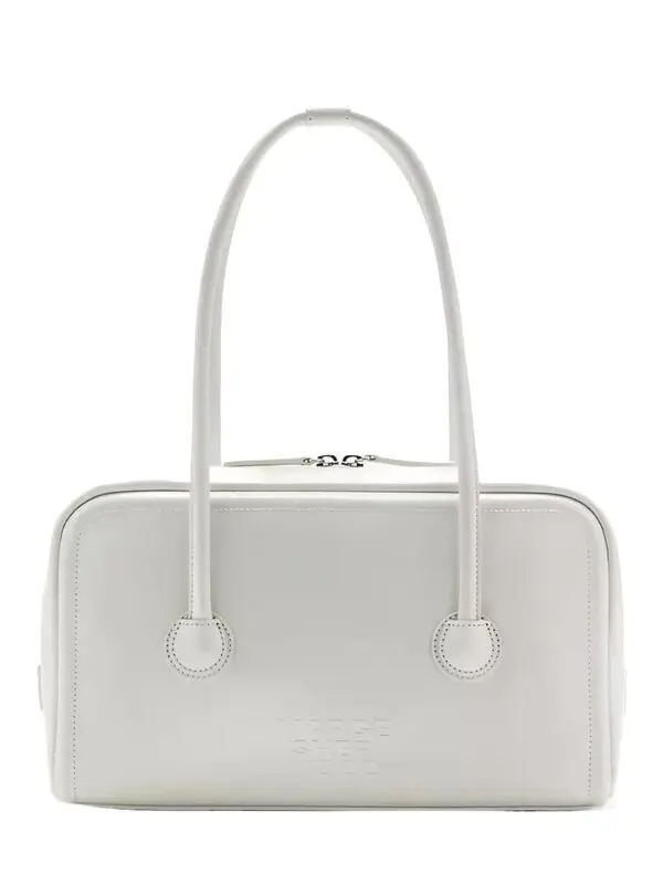 MARGESHERWOOD Embossed Logo Shoulder Bag - White