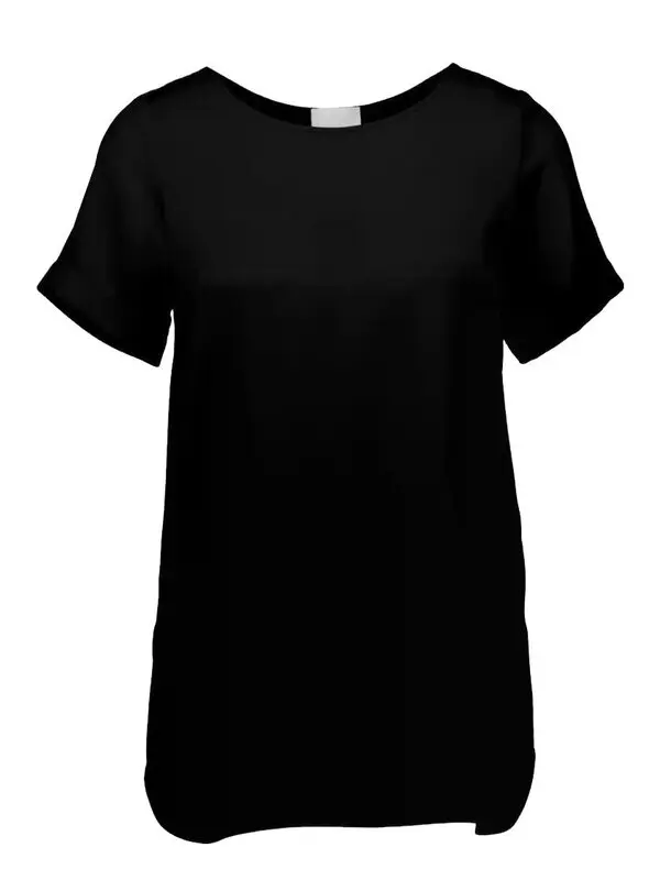 ALLUDE Crew-neck T-shirt - Black
