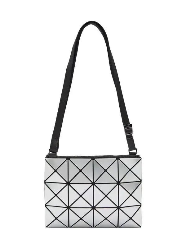 Issey Miyake Lucent Geometric-panel Cross-body Bag - Silver