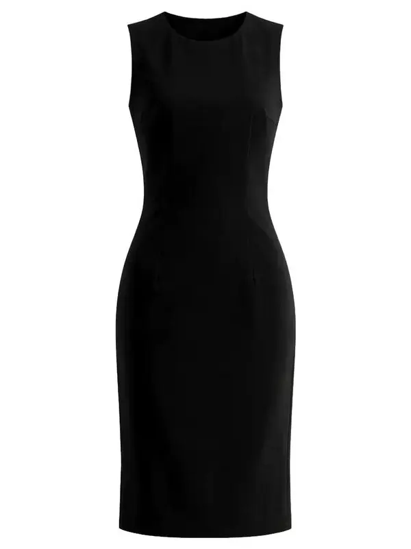 BOSS Sleeveless Midi Dress - Black