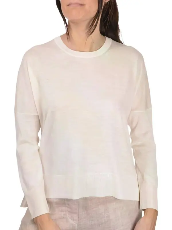 GRAN SASSO Crew-neck Top - Neutrals