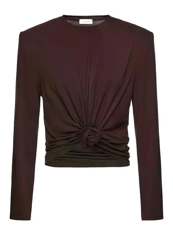 Magda Butrym Knotted Shirt - Brown
