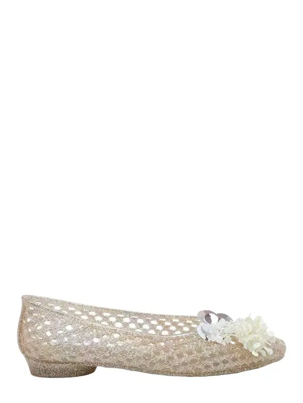 HEAVENLY JELLY Mesh Ballet Flats - Neutrals