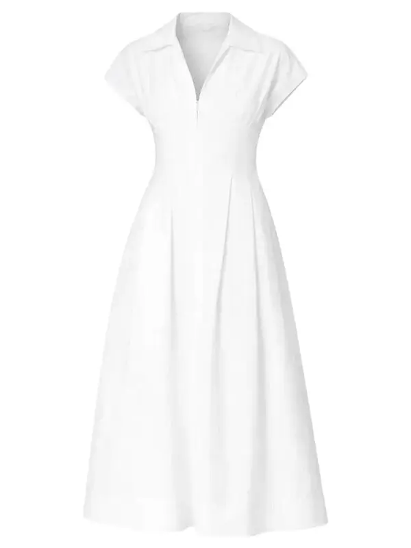 Simkhai A-line Midi Dress - White