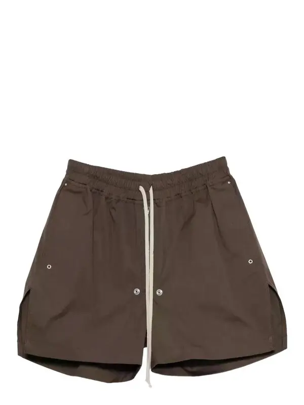 Rick Owens Drawstring Zip Shorts - Brown