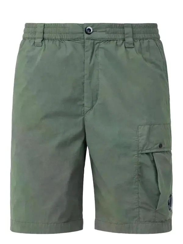 C.P. COMPANY Logo-patch Cargo Shorts - Green