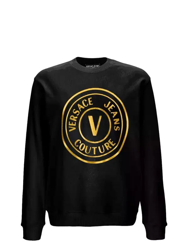 Versace V-emblem Sweatshirt - Black