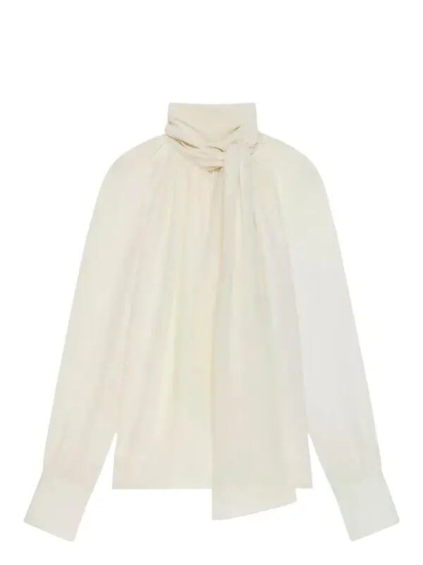 Givenchy Knot Collar Blouse - Neutrals