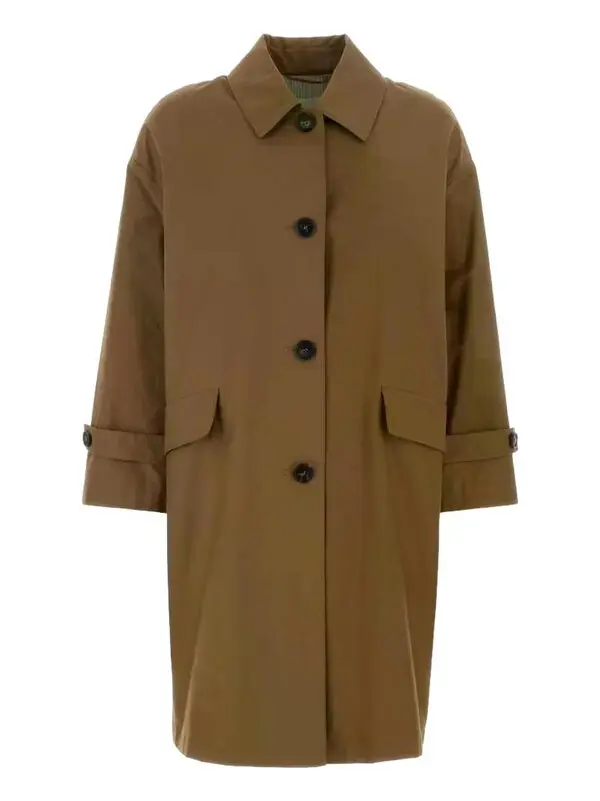 Max Mara Petali Flap Pocket Overcoat - Brown