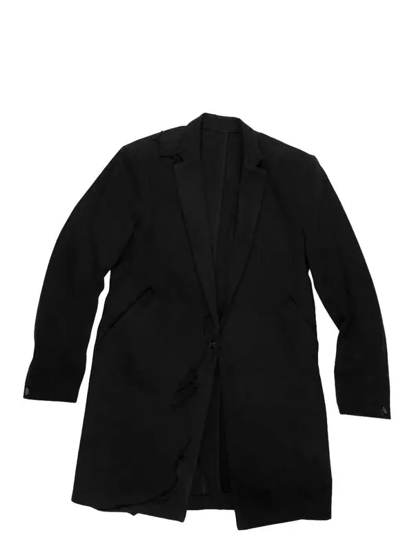 ALEXANDER DIGENOVA Button Notched Lapels Jacket - Black