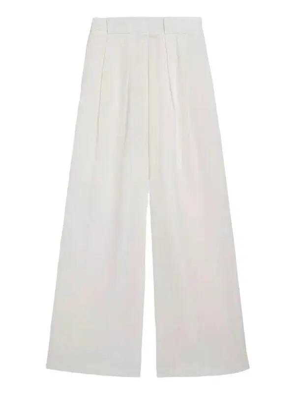 Momoni Aspen Palazzo Trousers - White