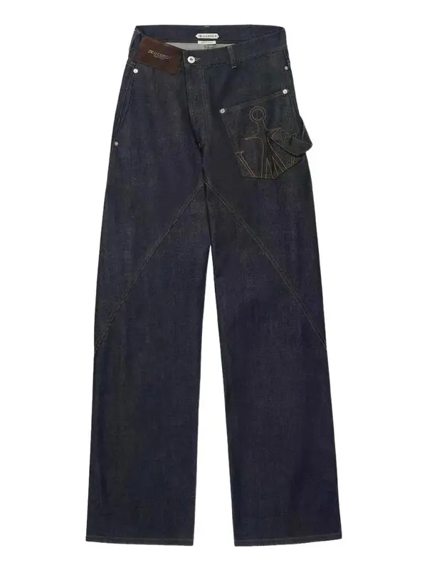 JW Anderson Twisted Workwear Denim Jeans - Blue
