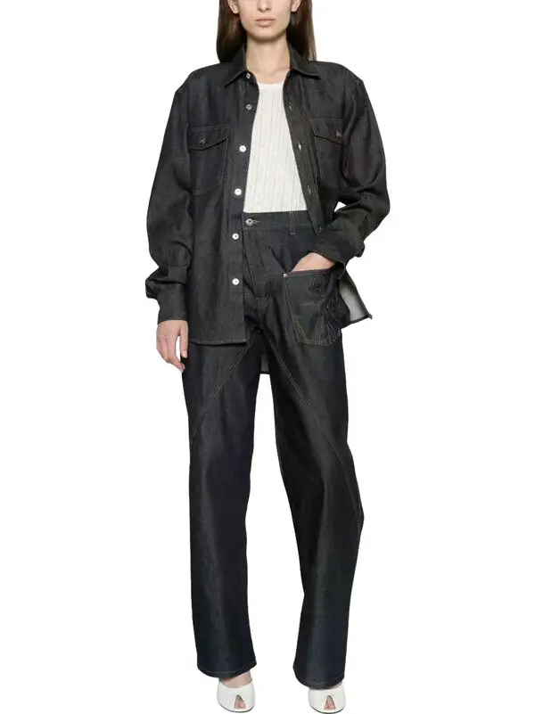 JW Anderson Twisted Workwear Denim Jeans - Blue
