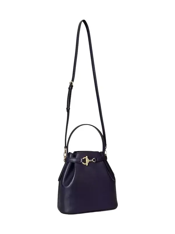 Ralph Lauren Medium Blaike Buckle-detail Bucket Bag - Blue