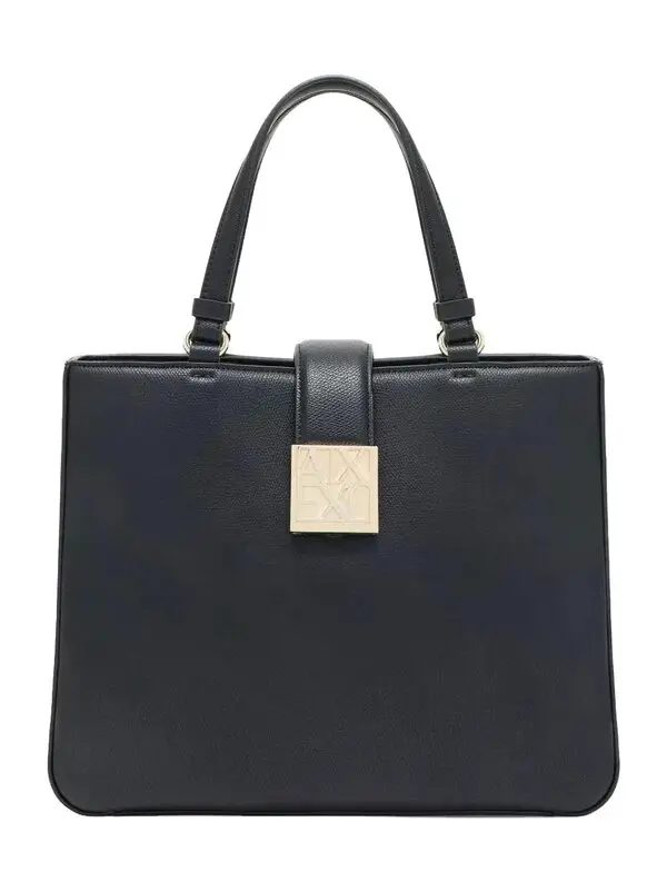 Armani Exchange Logo-plaque Tote - Black