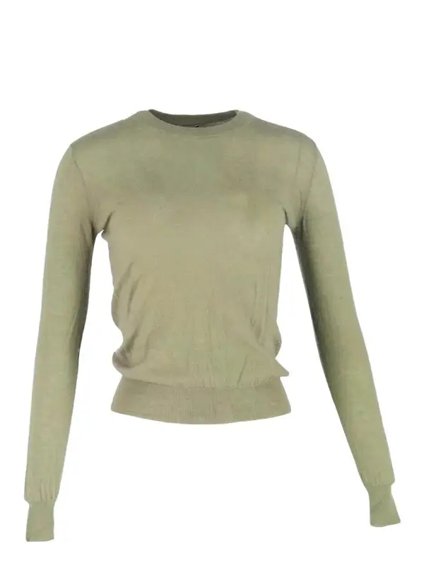 JOSEPH Crew-neck Wool Sweater - Green