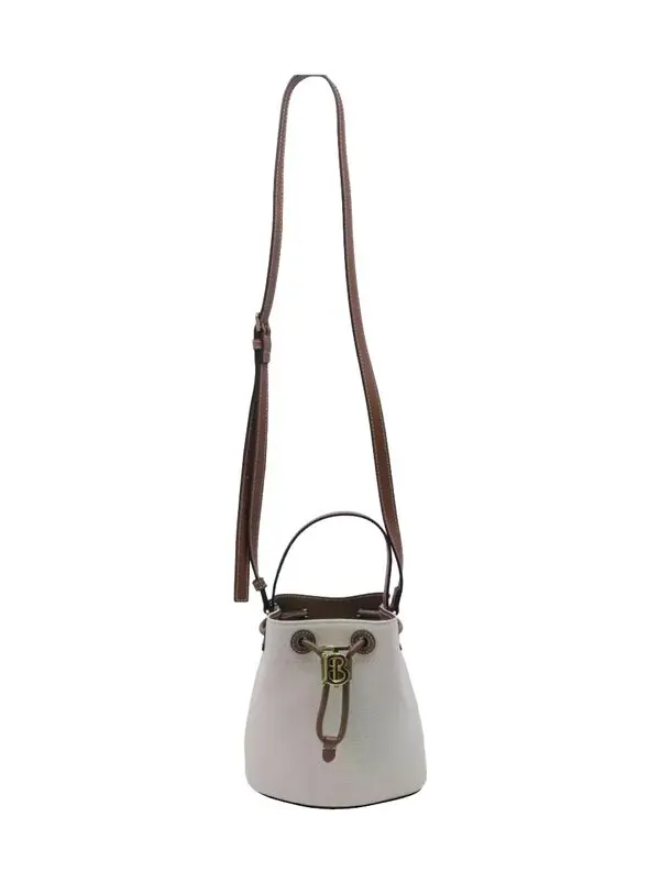 Burberry Mini Logo Bucket Bag - Neutrals