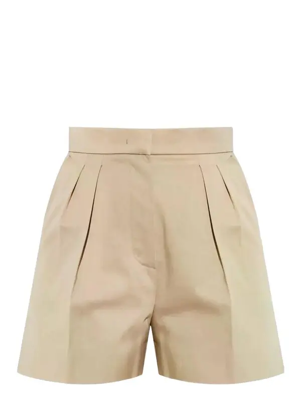 Max Mara Pleated Shorts - Neutrals
