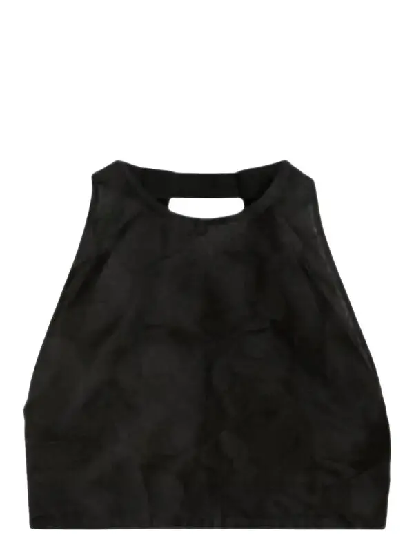 Max Mara Mxsfumetto Cut-out Crop Top - Black