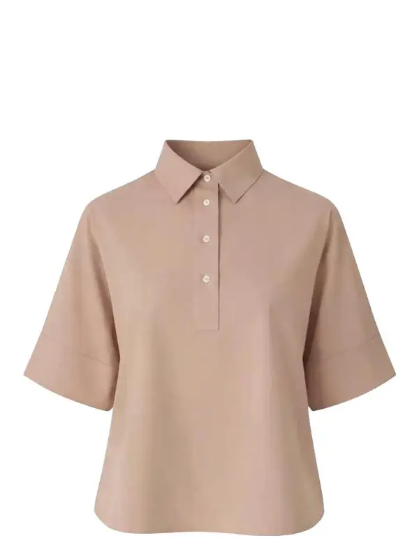 GRAN SASSO Buttoned Short Sleeve Shirt - Pink