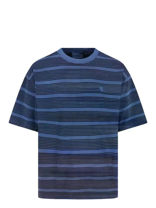 Carhartt Work In Progress S/s Hanson Striped T-shirt - Blue