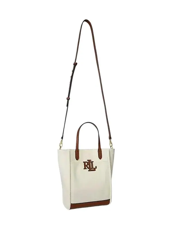 Ralph Lauren Small Cameryn Logo-detail Tote Bag - Neutrals