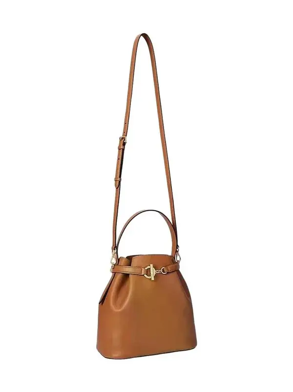 Ralph Lauren Medium Blaike Gold-tone-hardware Bucket Bag - Neutrals