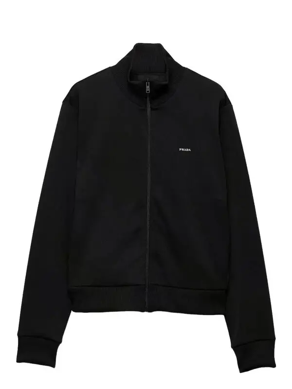 Prada Technical Jersey Blouson Jacket - Black