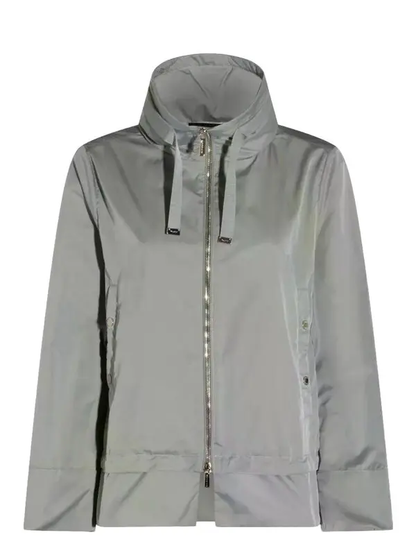 MOORER Hooded Zip-up Jacket - Grey