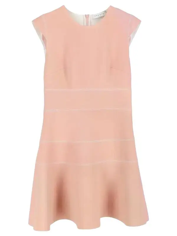 Sandro Flare Mini Dress - Pink