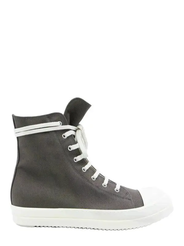 Rick Owens Lace-up Hi-top Sneakers - Grey