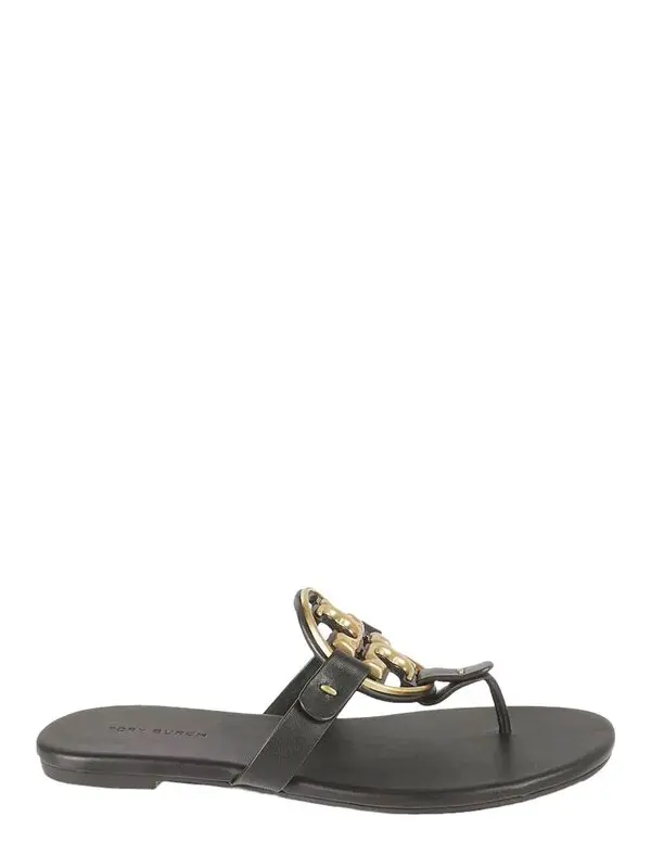 Tory Burch Miller Leather Sandals - Black