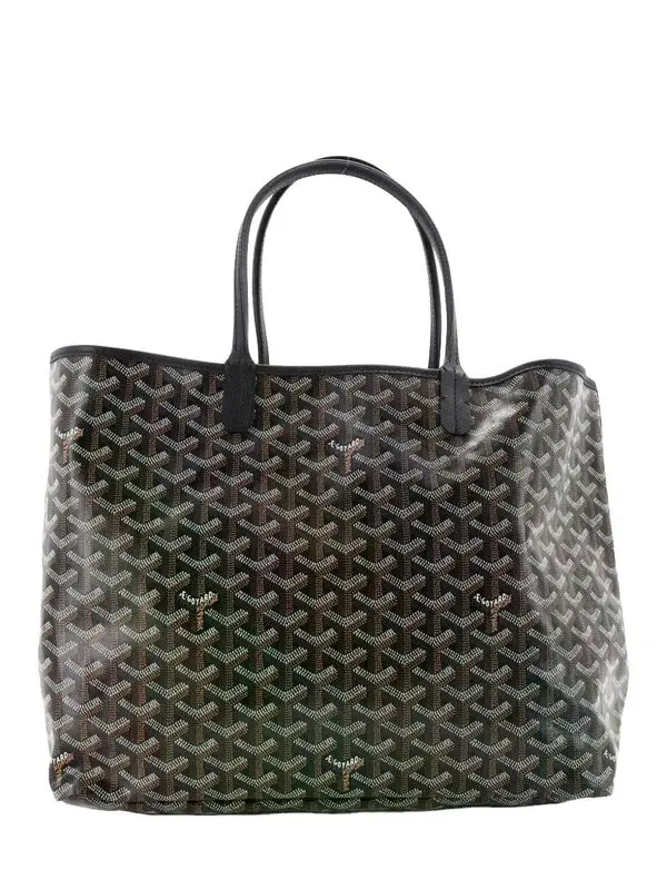 Goyard Saint Louis Coated Canvas Pm Tote Bag - Black