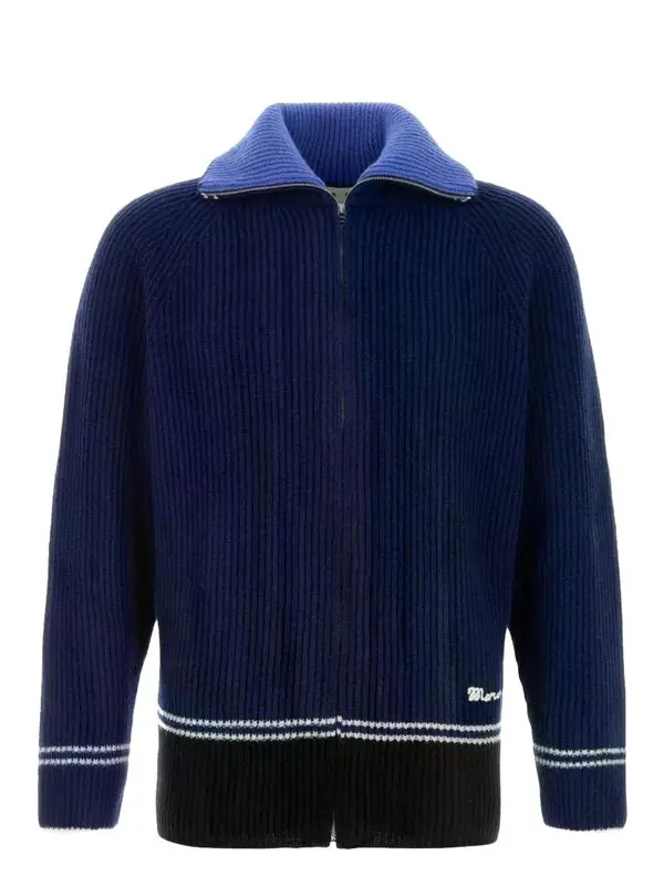 Marni Zip Wool-blend Cardigan - Blue