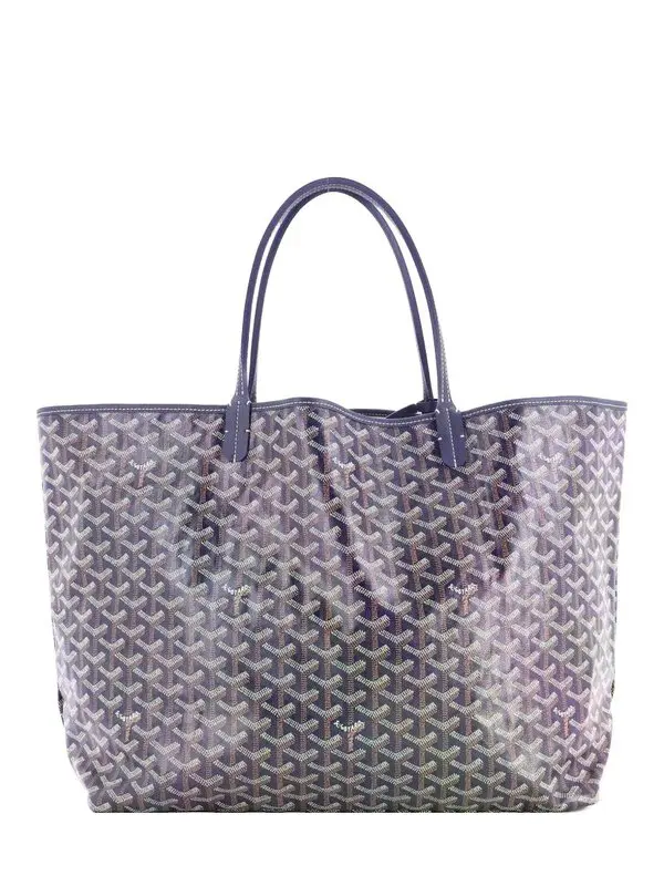 Goyard Saint Louis Coated Canvas Gm Tote Bag - Blue